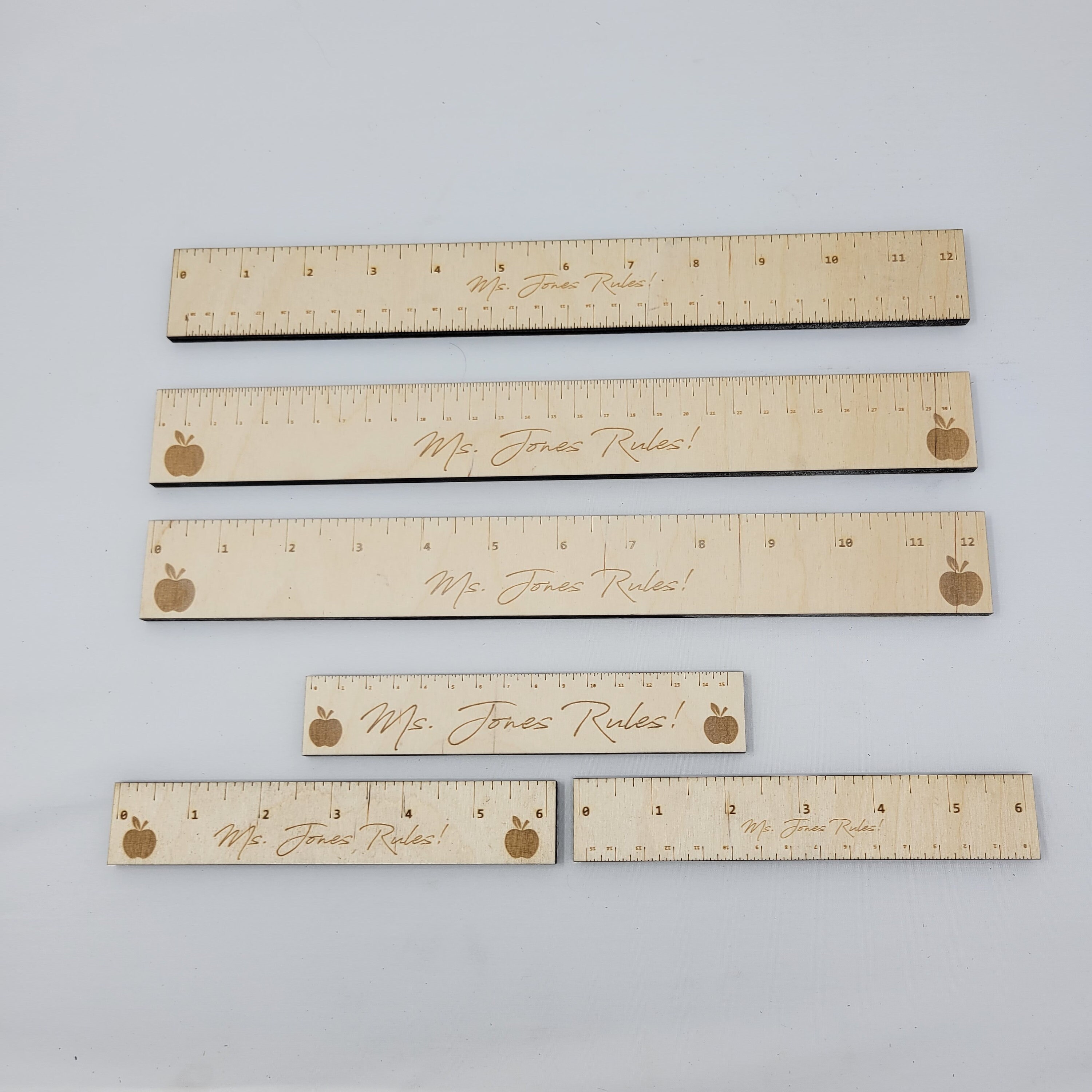 Laser Ready Ruler Files - Inch, MM and CM Rulers - Ruler Glowforge File ...