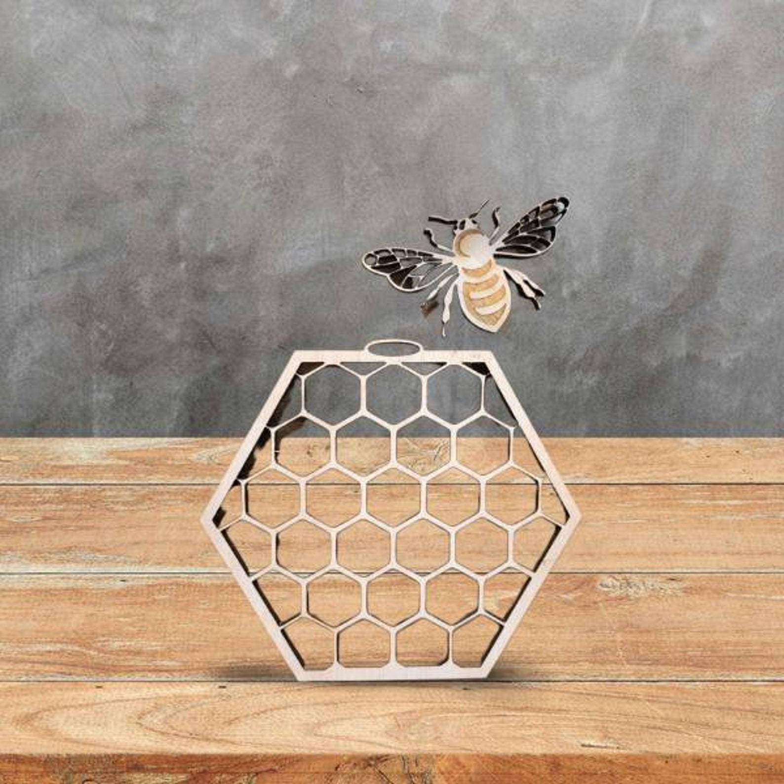 Honeycomb and Bee Digital File Bundle for Laser Cutters - Etsy