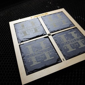 Laser Ready Coaster Jig- Slate Coaster Jig File - Lightburn - Omtech ...