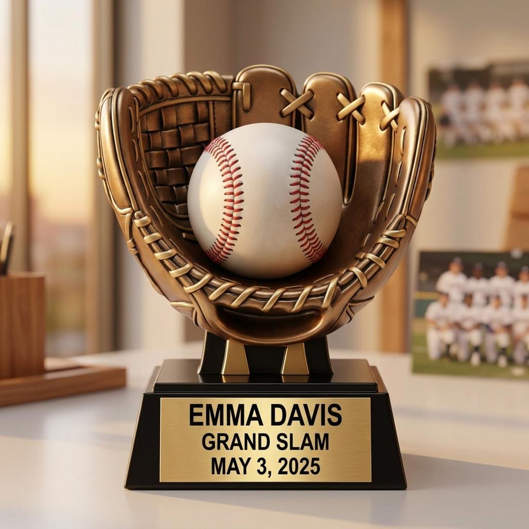 Baseball Ball Display | T-ball Award | Personalized | Custom Engraved ...