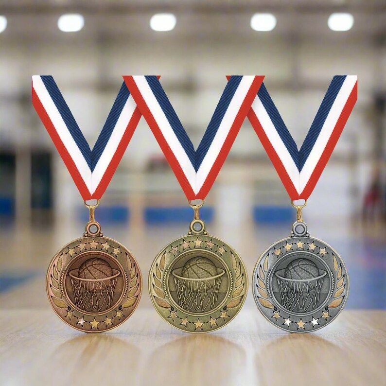 Personalized Basketball Team Medals, Basketball Player Medallions With ...