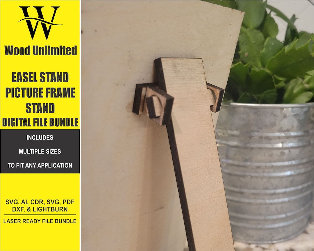 Laser Cut Frame Stand, Digital Laser Cut File Bundle for Laser ...