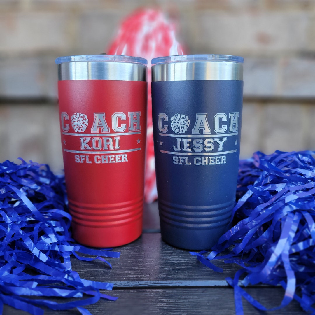 Personalized Cheer Coach Tumbler! Insulated Drink Tumbler Personalized ...