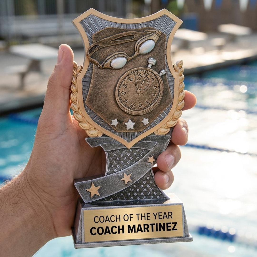 Personalized Swimming Trophy 6