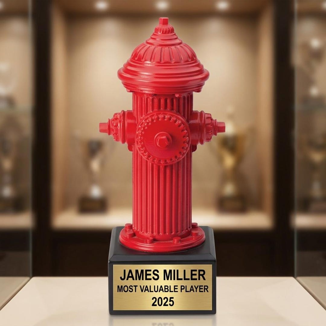 Firefighter Trophy Award | Personalized | Custom Engraved | Fire ...
