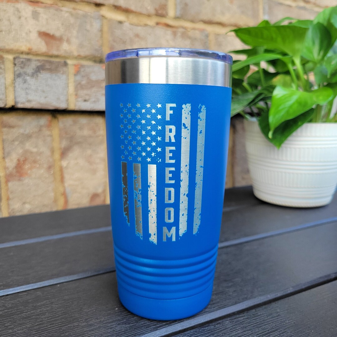 American Flag Freedom Drink Tumbler Insulated Drink Tumbler or Bottle ...