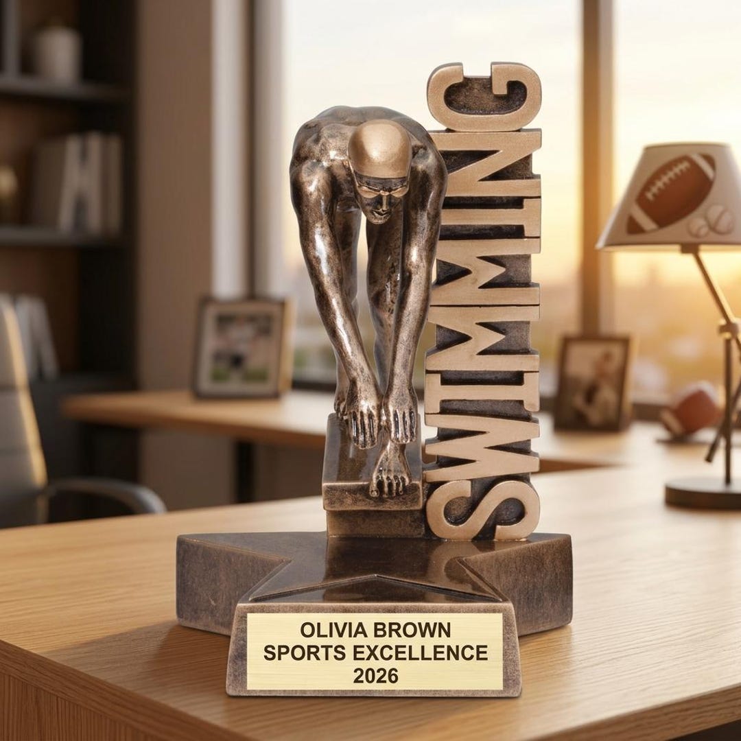 Swimming Award Trophy | Personalized Swim Meet Awards | Swim Meet ...