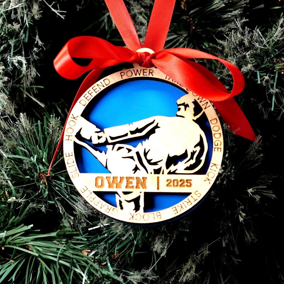 Personalized Martial Arts Christmas Ornament Gift for Martial Arts ...