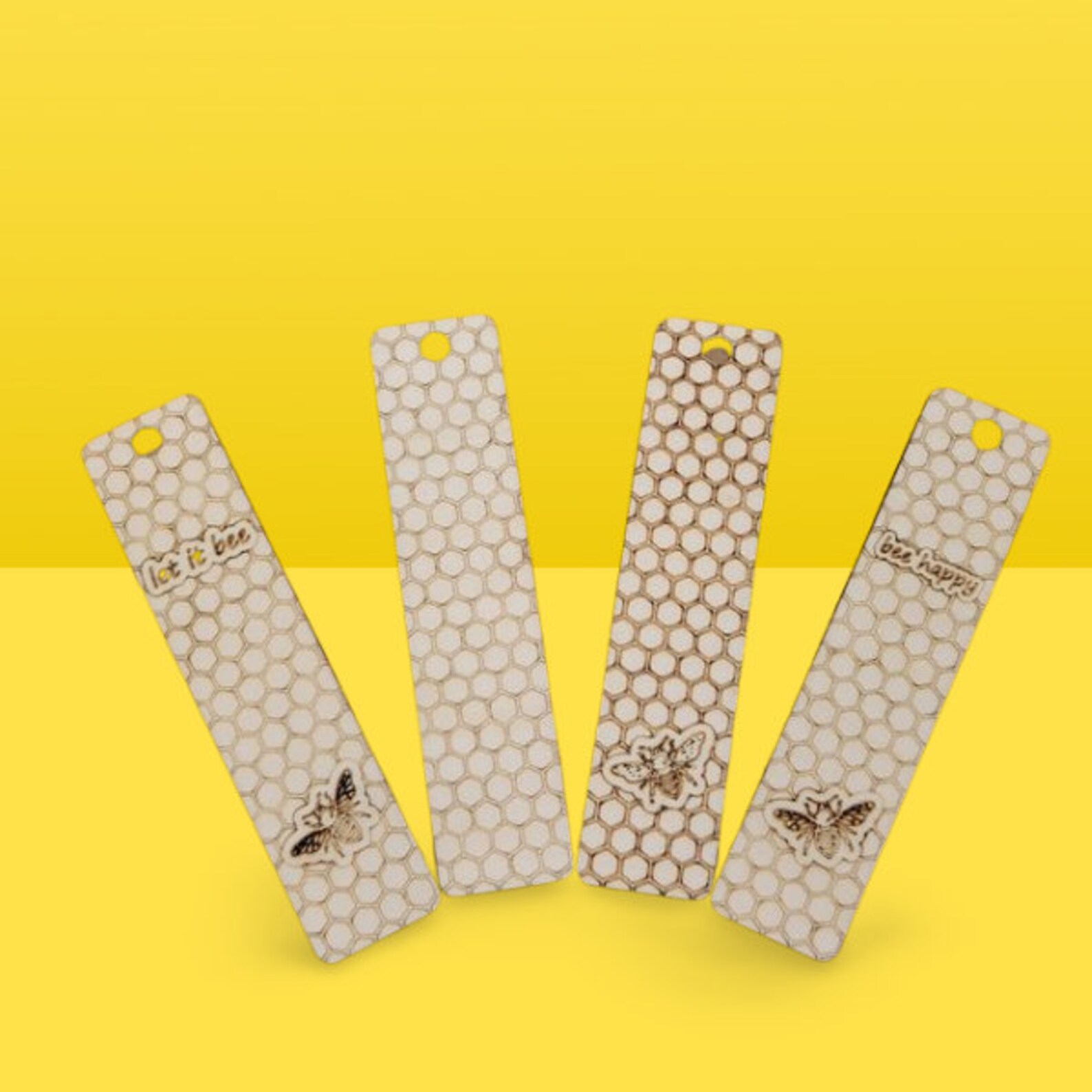 Laser Ready - Honeycomb and Bee Bookmarks - Digital File Bundle for ...
