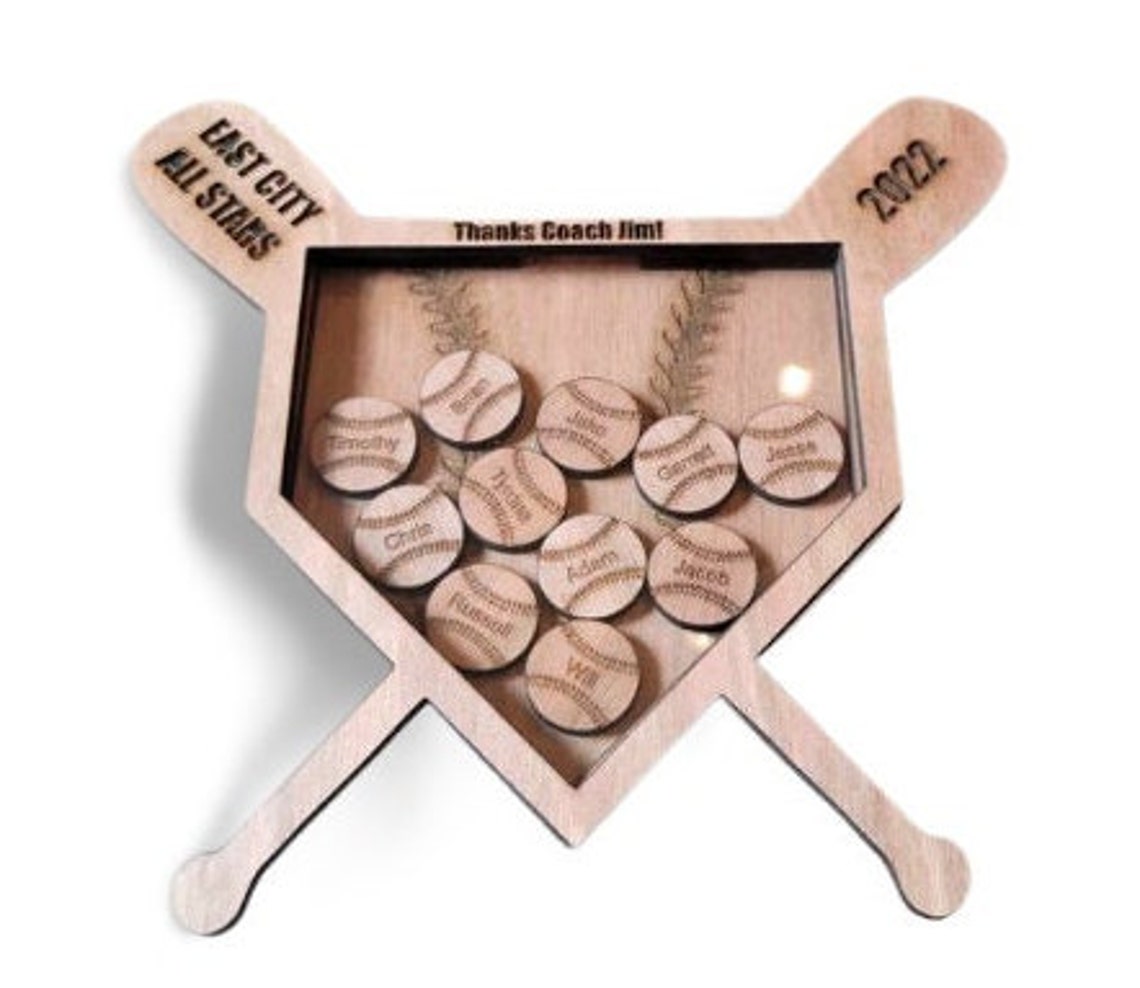 Laser Cut Coach's Gift Baseball Laser File Bundle - Etsy