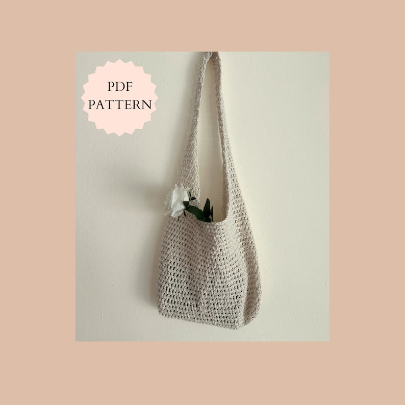 Crochet Tote Bag Pattern Intermediate Beginner Friendly PDF ONLY ...