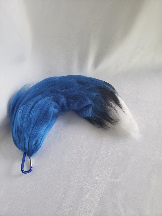 Blue Fox Tail | Etsy