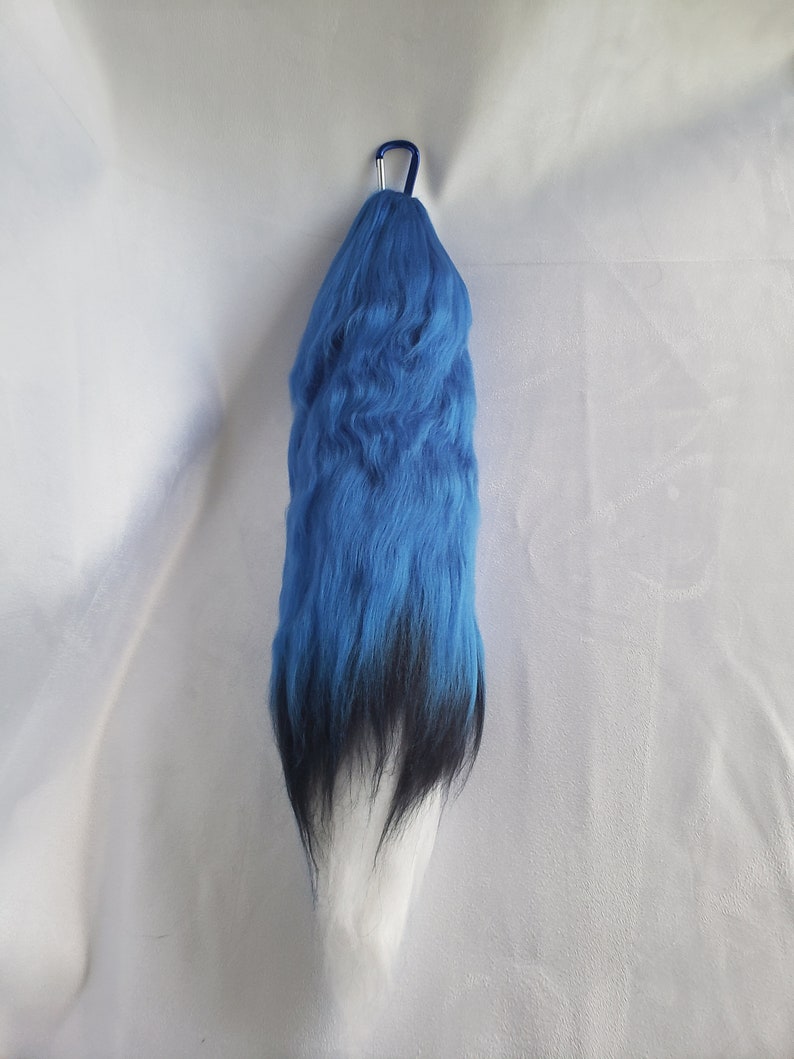 Blue Fox Tail - Etsy