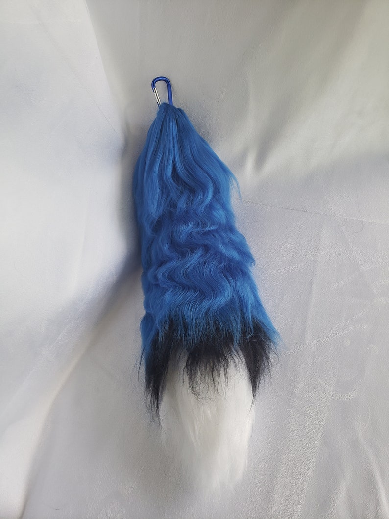 Blue Fox Tail - Etsy