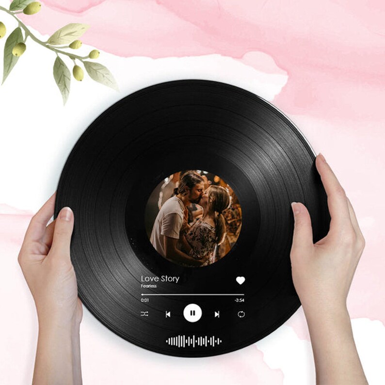 Personalized Scannable Code Vinyl Record Personalized Music Decoration ...