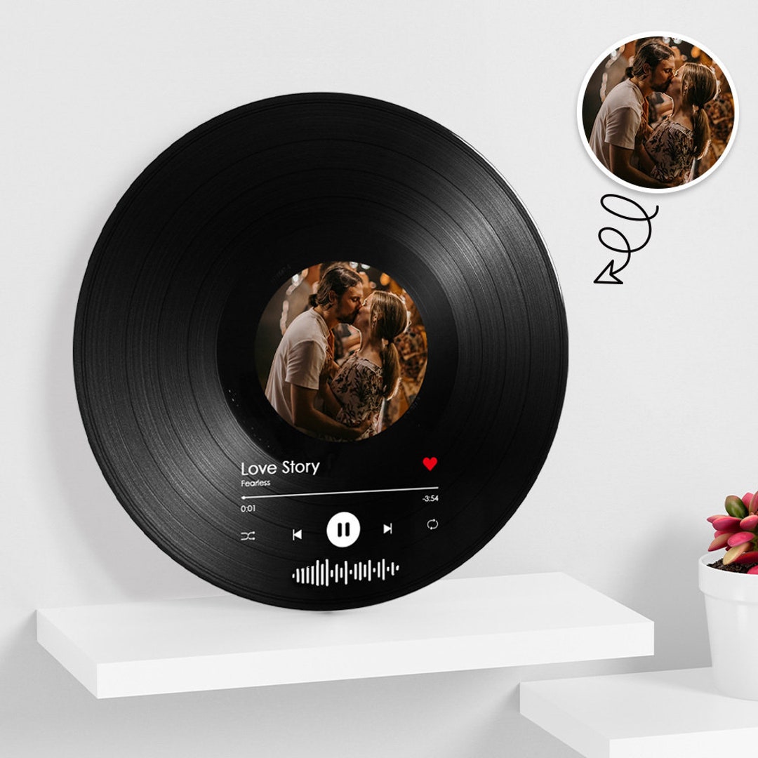 Personalized Scannable Code Vinyl Record Personalized Music Decoration ...