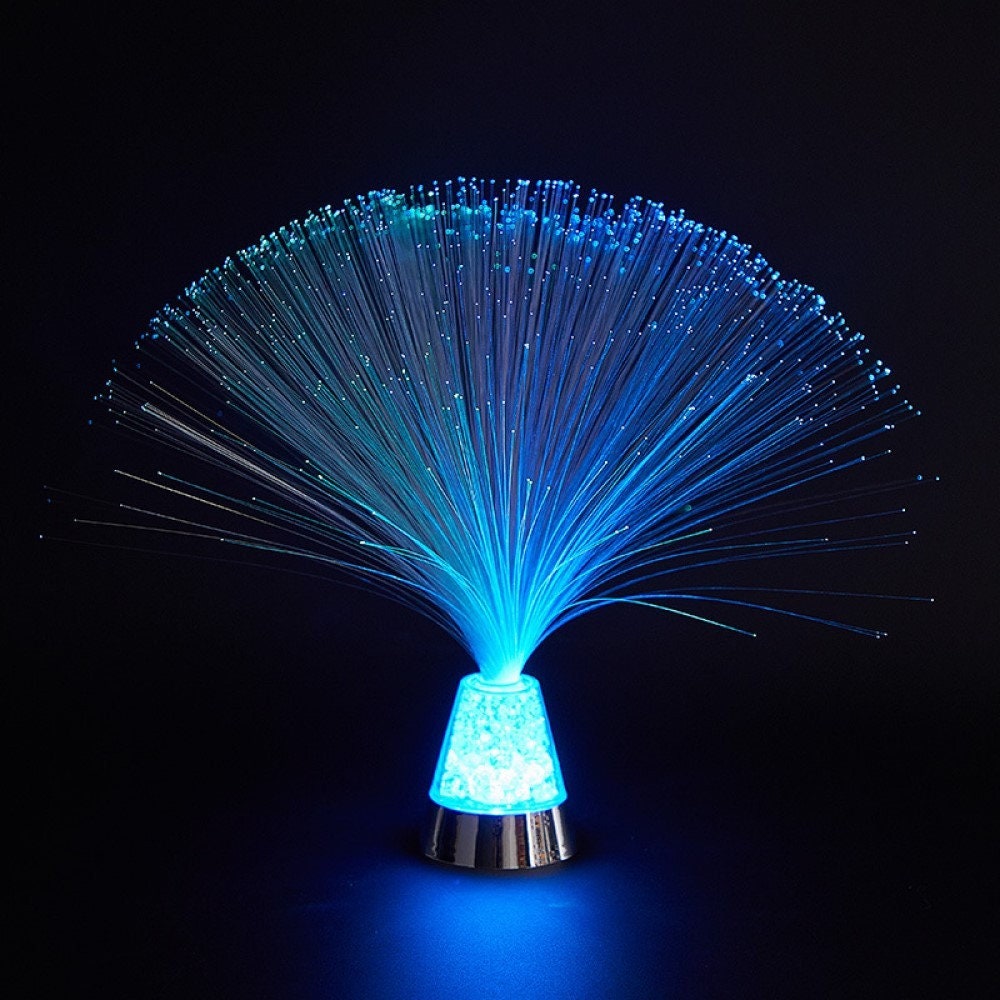 Personalized Fiber Optic Lamp Custom Photo Color Changing Crystal Base ...