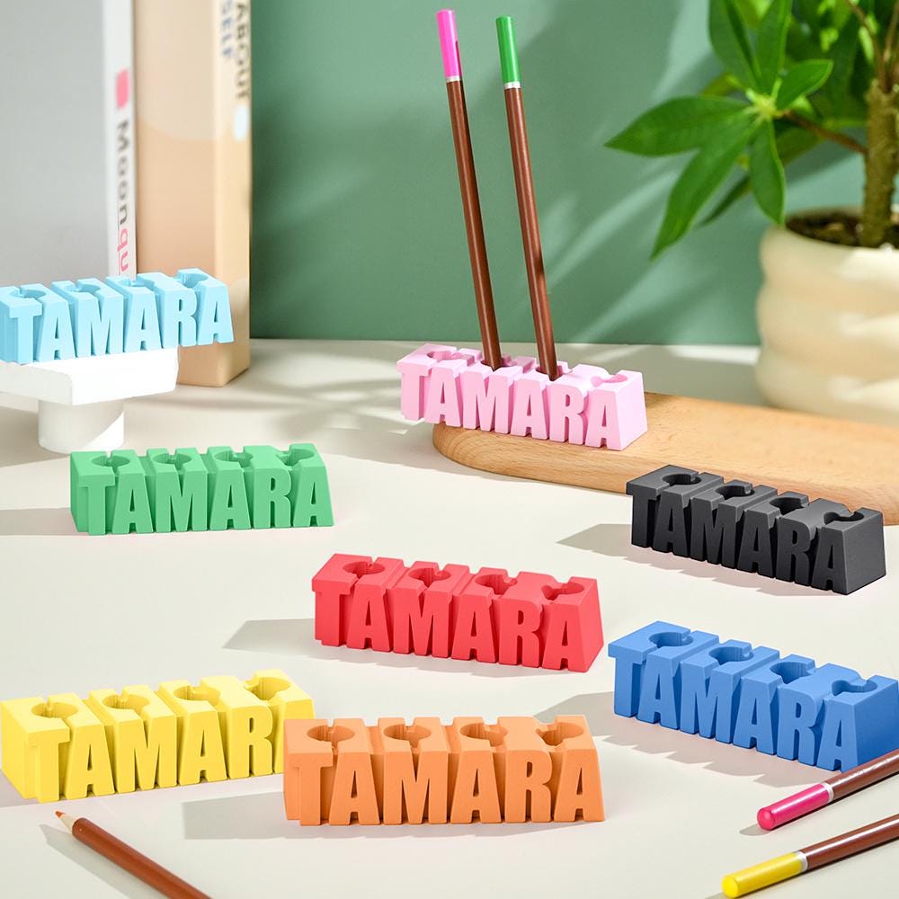 Personalized 3D Print Name Pen Holder Office Supplies for Kids - Etsy