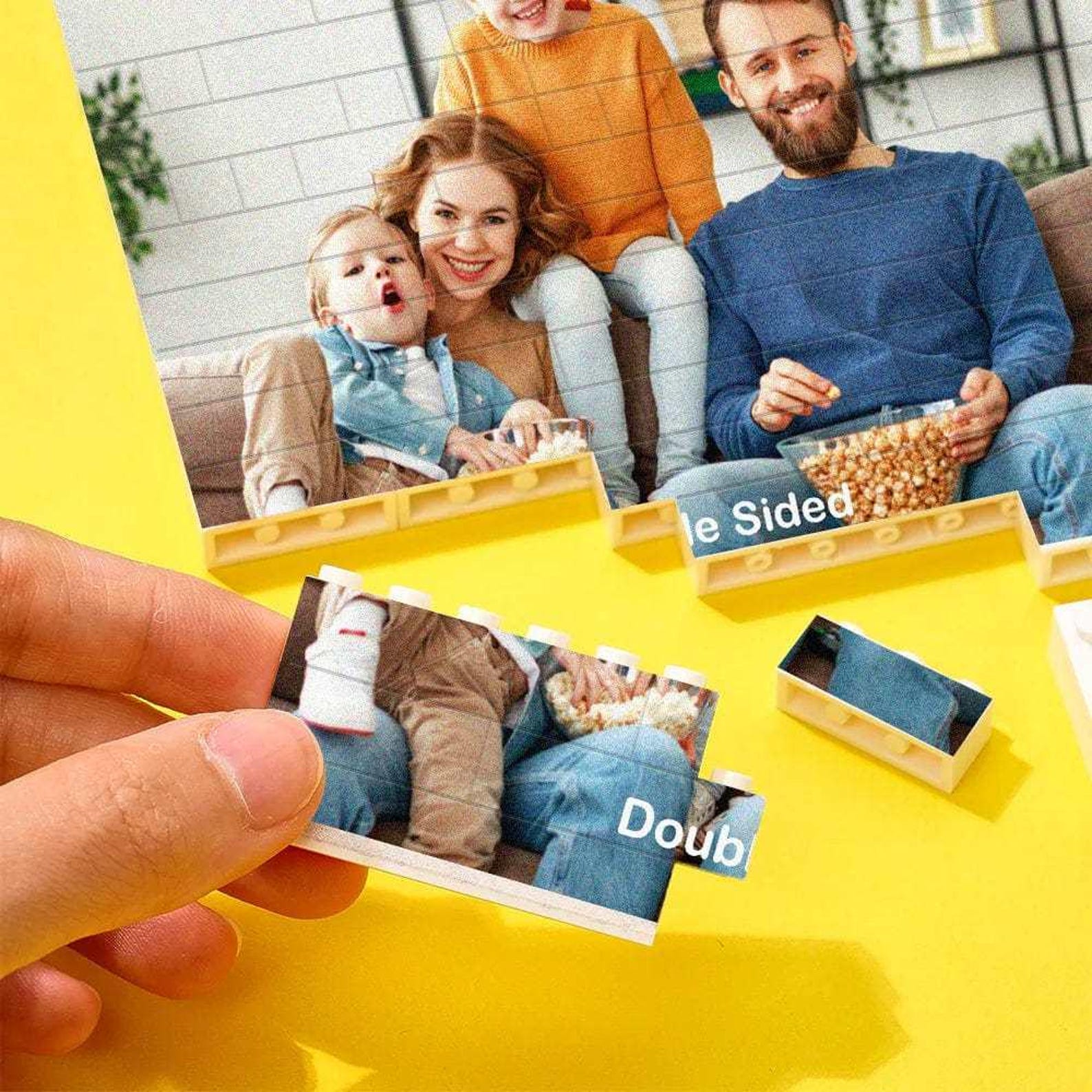 Wedding Gifts Personalized Building Brick Photo Block Square Shape - Etsy