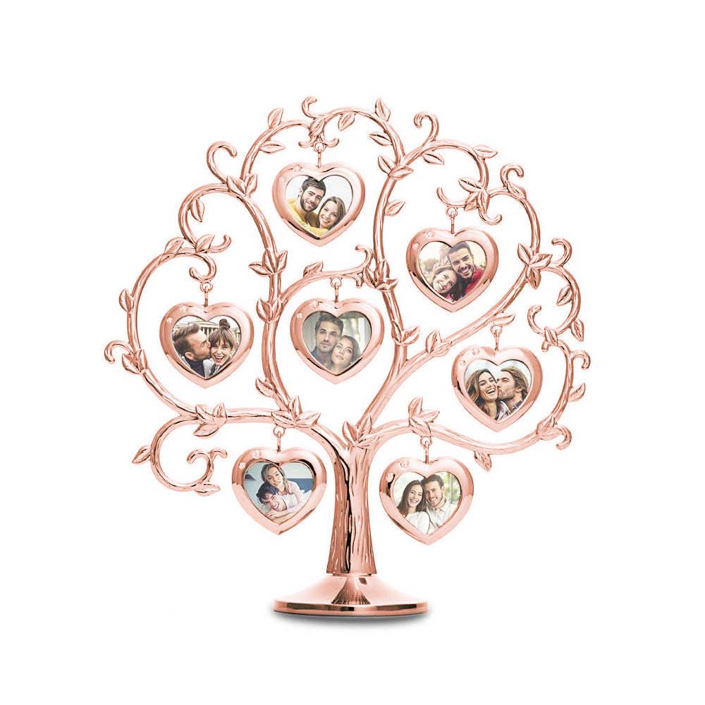 Custom Photo Family Tree With 7 Hanging Picture Frames Metal Table Top ...