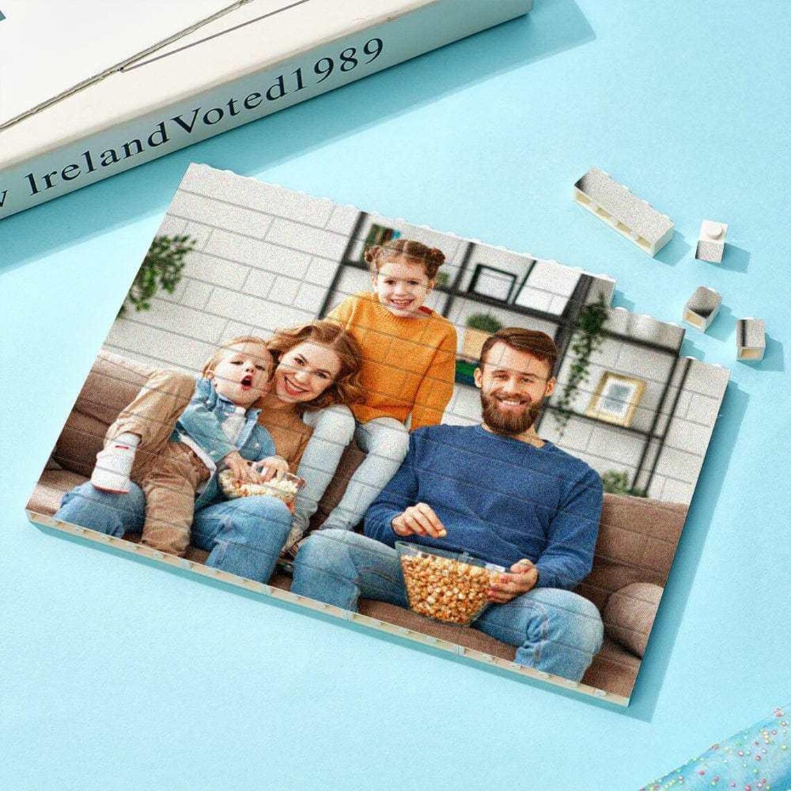 Wedding Gifts Personalized Building Brick Photo Block Square Shape - Etsy