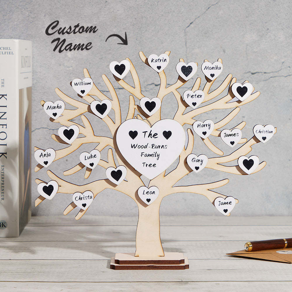 For Living Room Custom Name Family Tree Wall Decal Desktop Ornament
