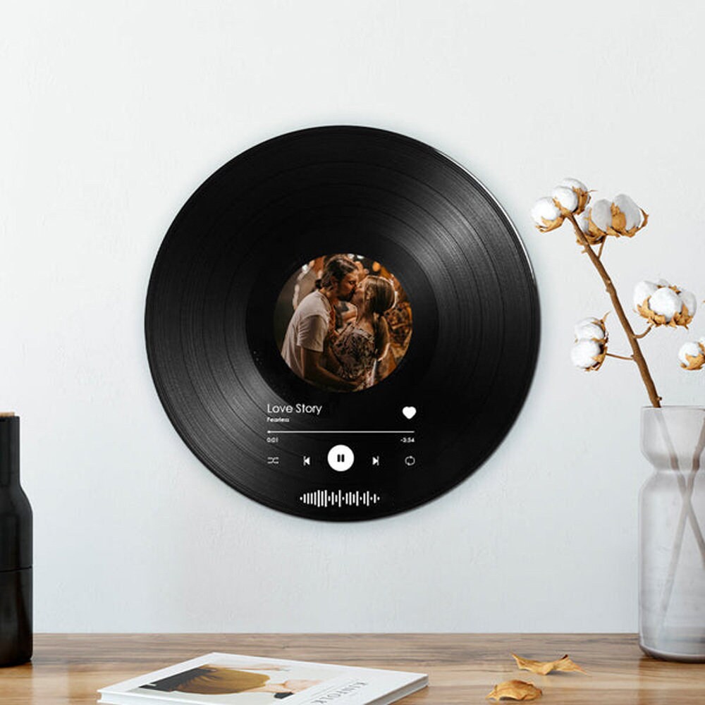 Personalized Scannable Code Vinyl Record Personalized Music Decoration ...