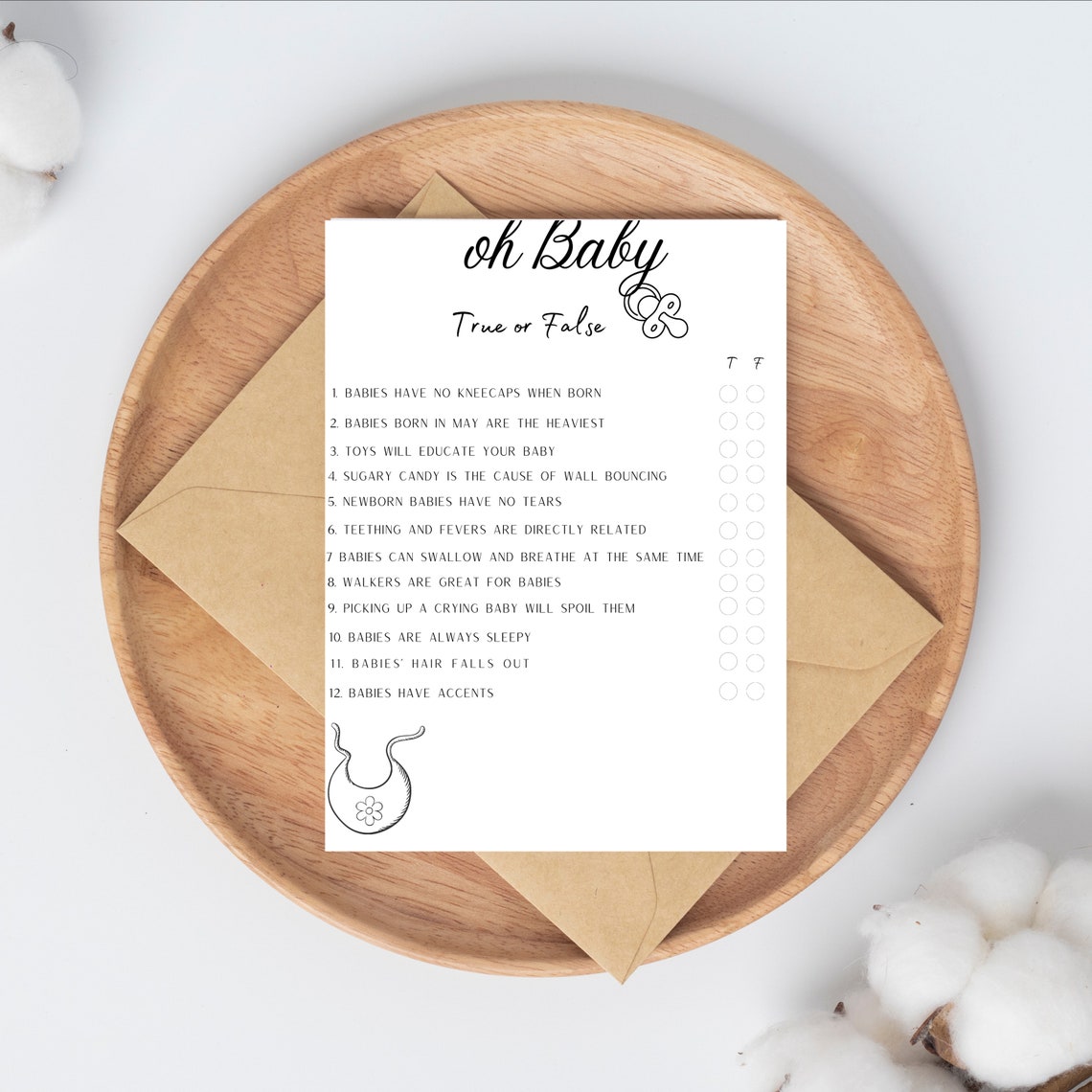 Instant Download, Printable Baby Shower Games, Editable Game ...