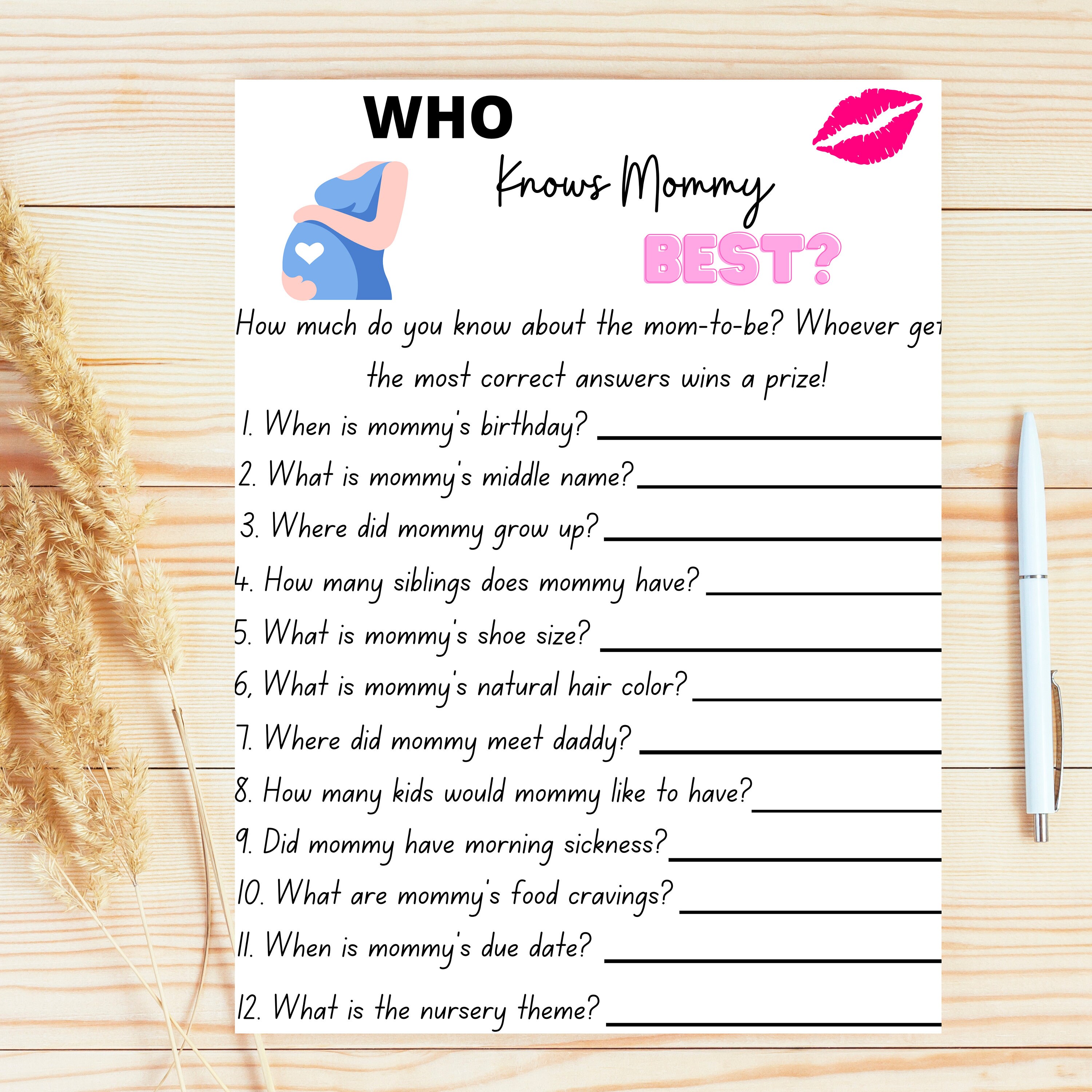 Instant Download Printable Baby Shower Games Games Minimalist Baby ...