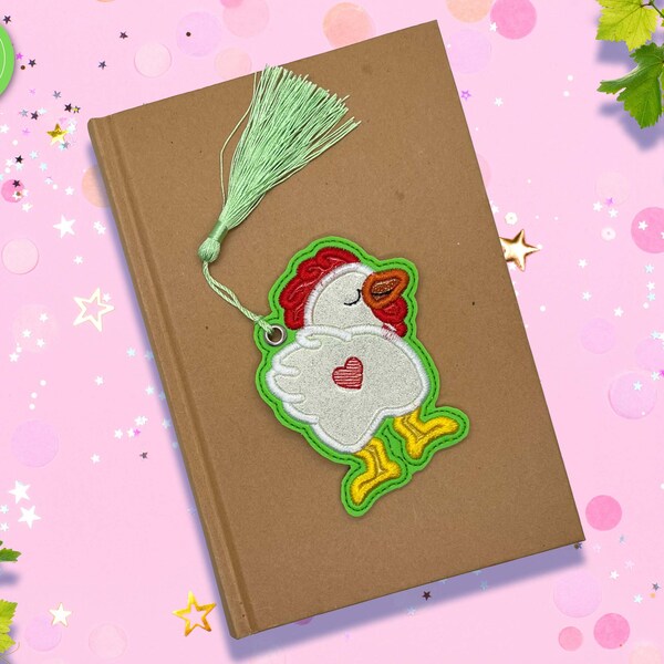 Embroidered Bookmark - Etsy