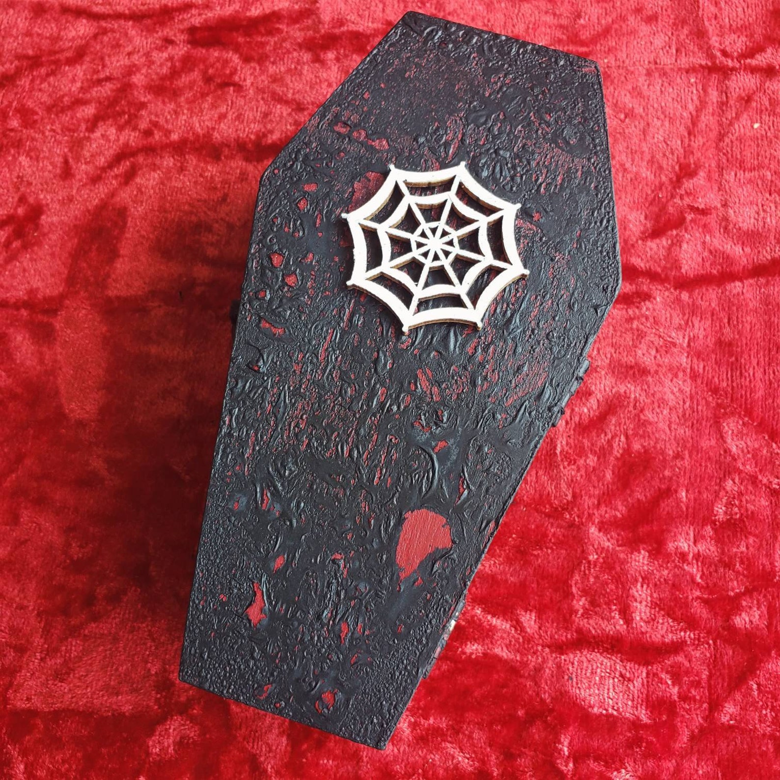 READY to SHIP Halloween Victorian Gothic Coffin Wedding Ring Box Ring ...