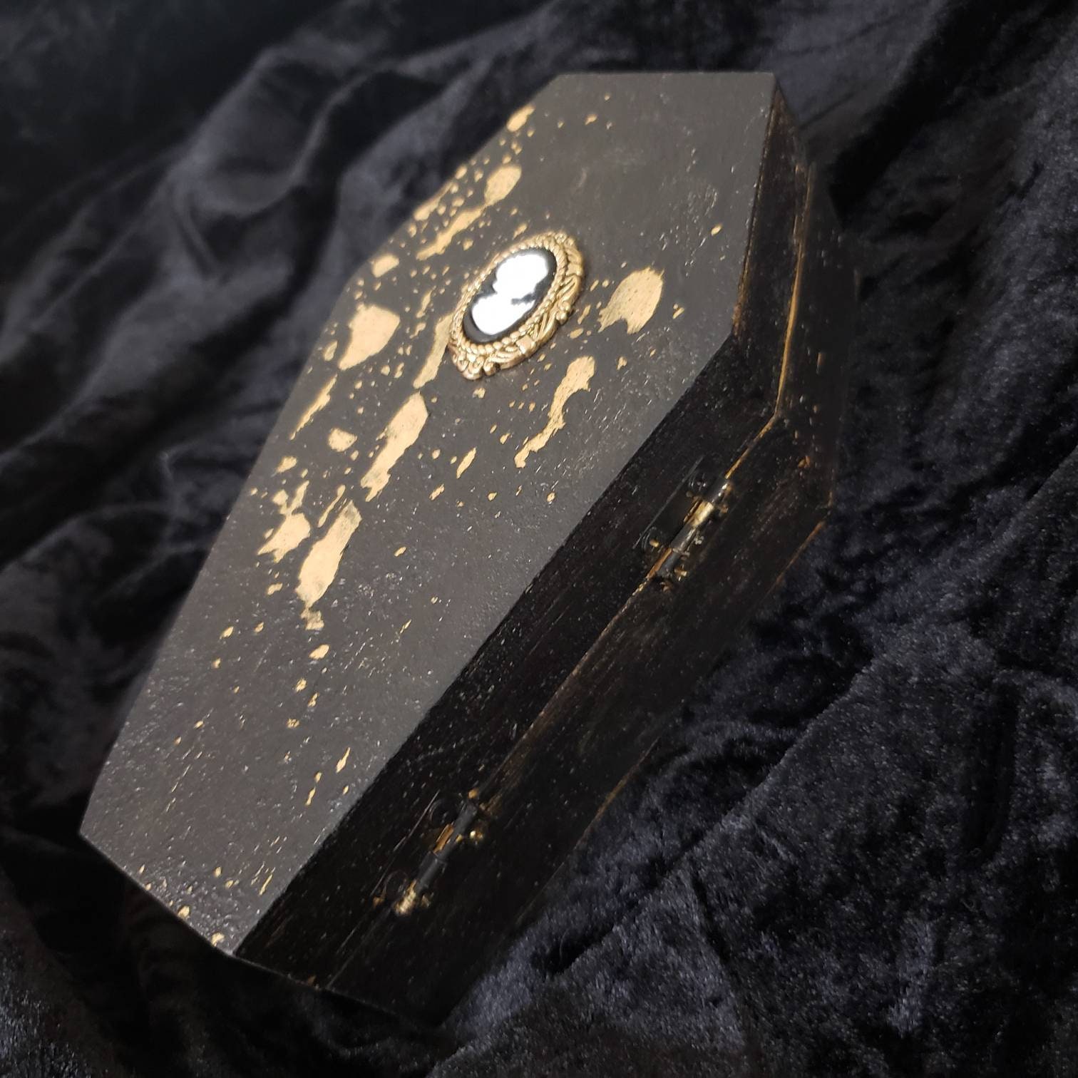 Gothic Dark and Dramatic Coffin Trinket Box Valloween Decor - Etsy