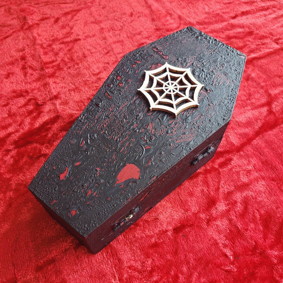 READY to SHIP Halloween Victorian Gothic Coffin Wedding Ring Box Ring ...