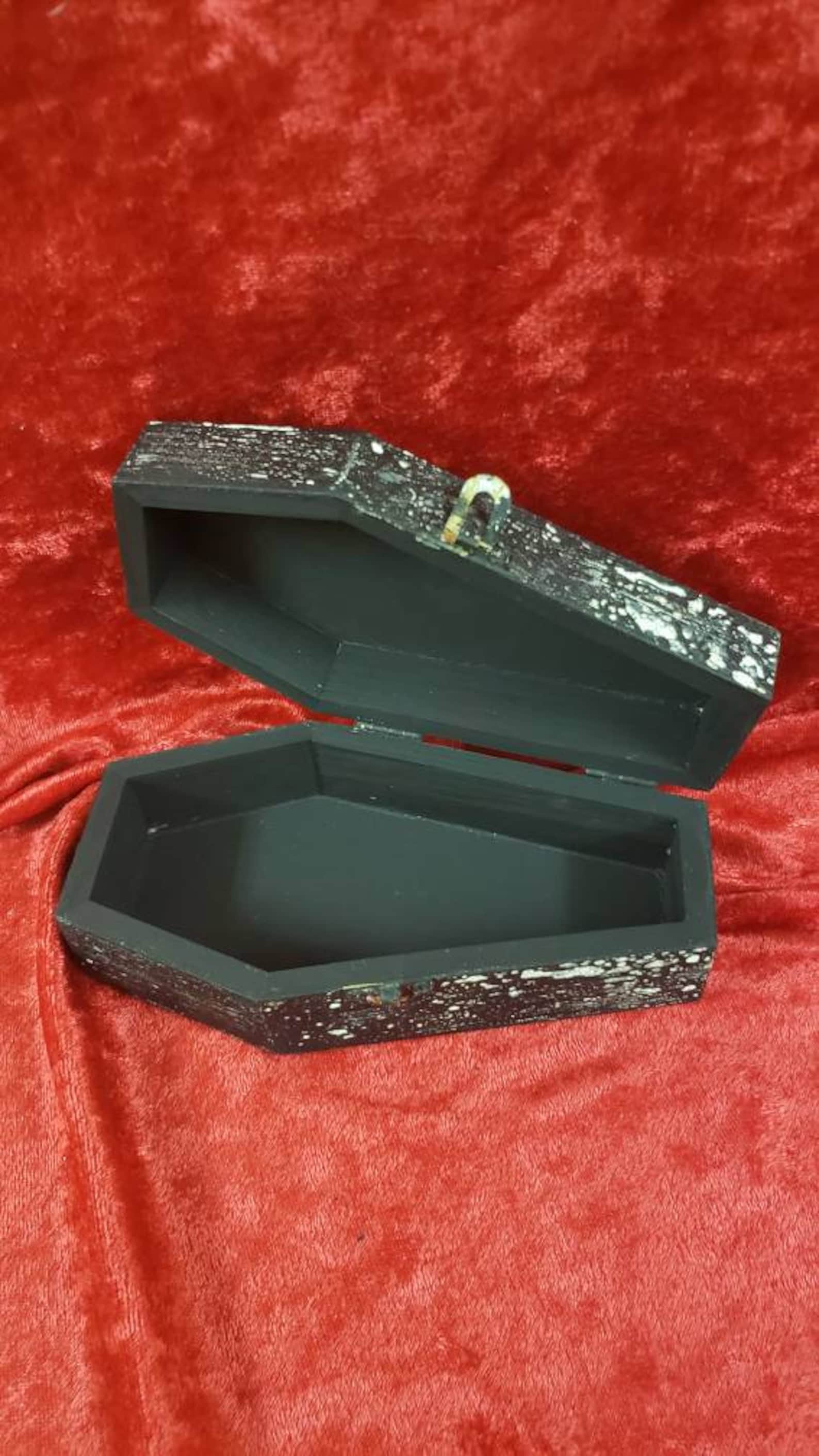Gothic Dark Dramatic Coffin Valloween Decor Black and Purple Jewelry ...