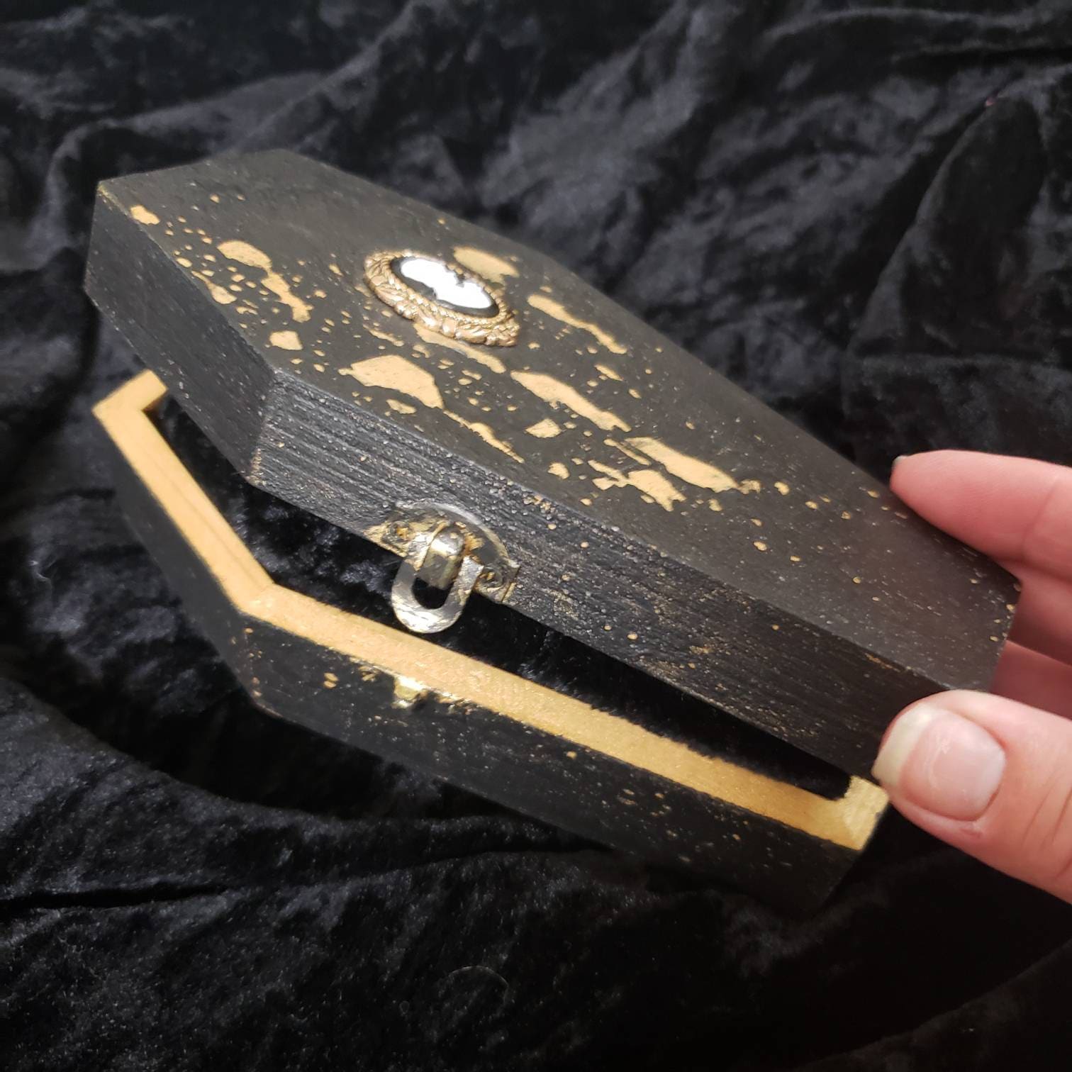 Gothic Dark and Dramatic Coffin Trinket Box Valloween Decor - Etsy