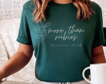 Proverb 31 Woman Women Christian Tee Bible Scripture Based Gifts Multiple Colors Options Unisex ...