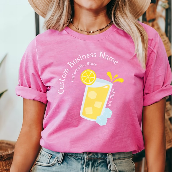 Personalized Lemonade Business Shirts - Etsy