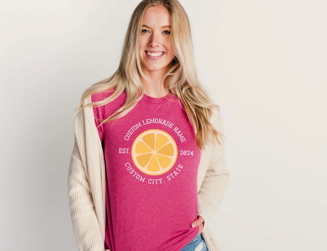Custom Lemonade Business Shirt | Fun Lemonade Shop Crew Tees | Lemonade ...