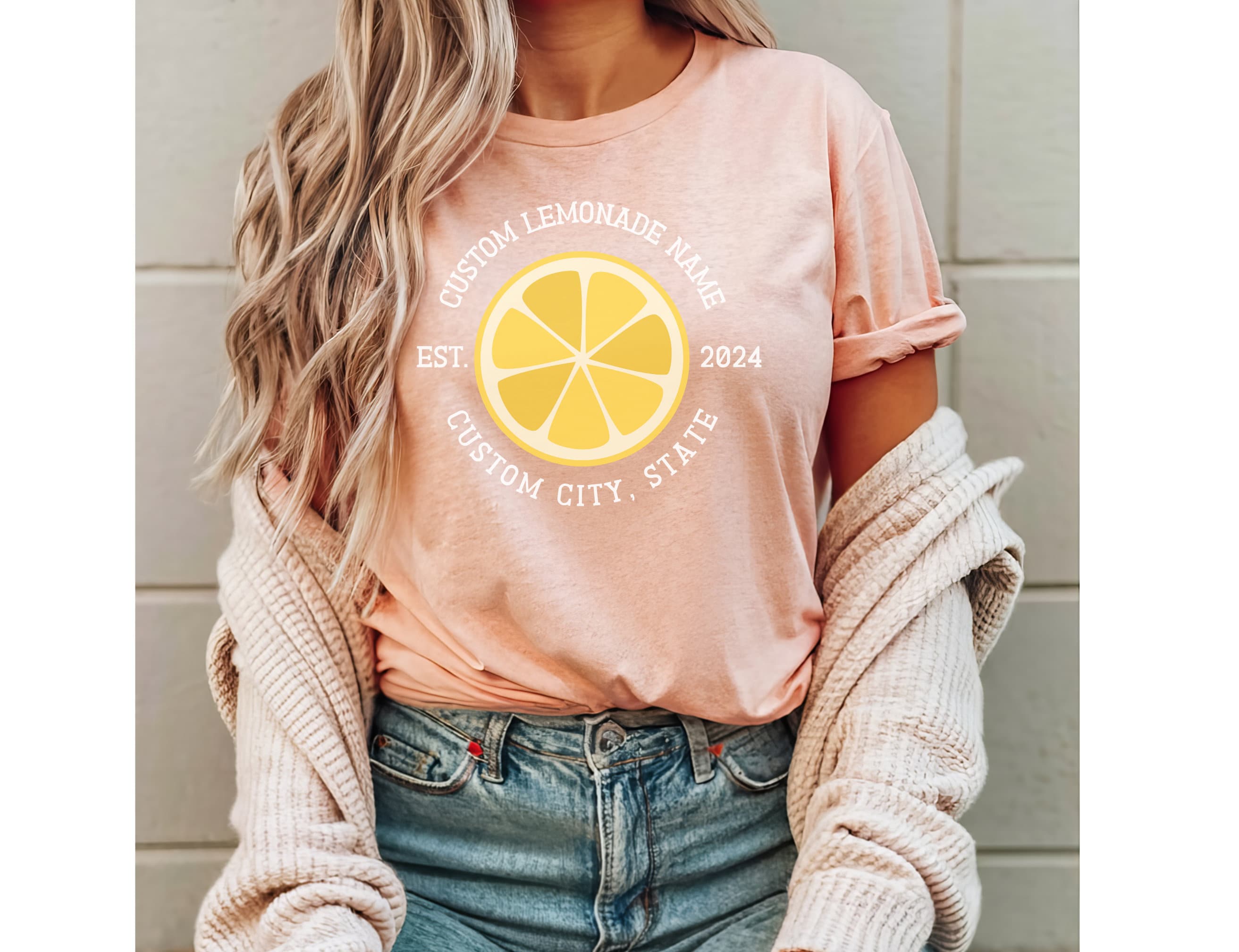 Custom Lemonade Business Shirt Fun Lemonade Shop Crew Tees Lemonade ...