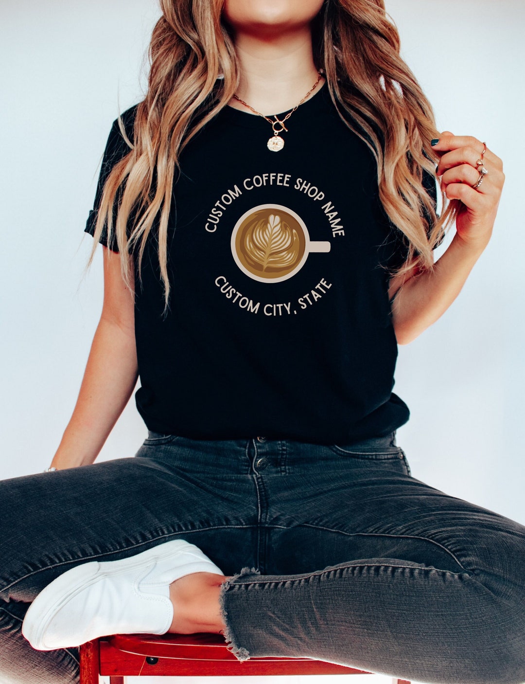 Custom Coffee Business Shirt | Pop up Shop Barista Tshirt | Crew Work ...