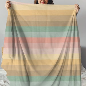 Pastel Color Gradient Blanket | Cute Spring Couch Throw Home Decor ...