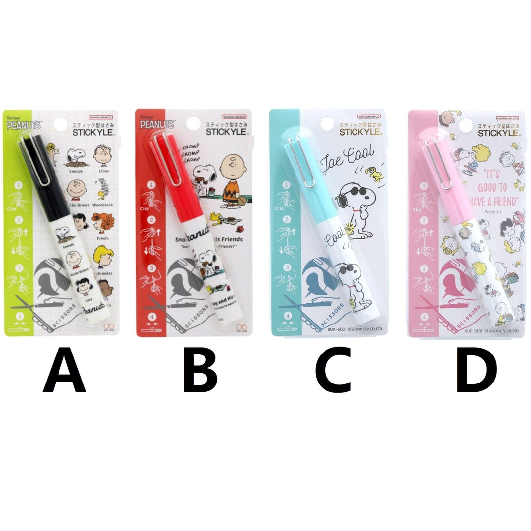 Portable Scissors Cap-type Snoopy Woodstock Charlie Brown Lucy Sally ...