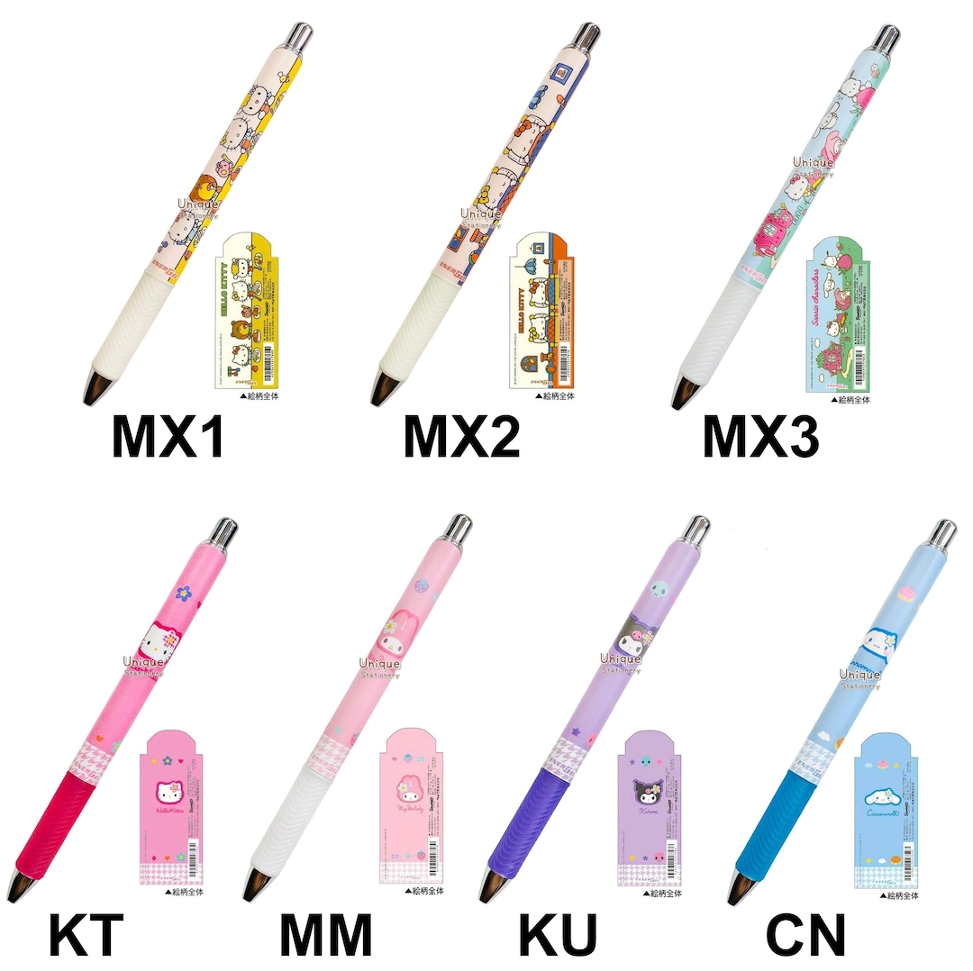 Pentel Energel 0.5mm Gel Pen Characters Anime Kawaii Comic Cute Cartoon ...