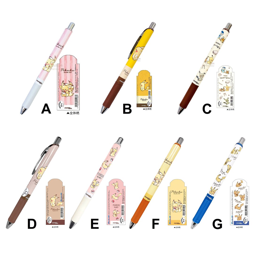 Pentel Energel 0.5mm Gel Pen Pokemon Pikachu Japan - Etsy