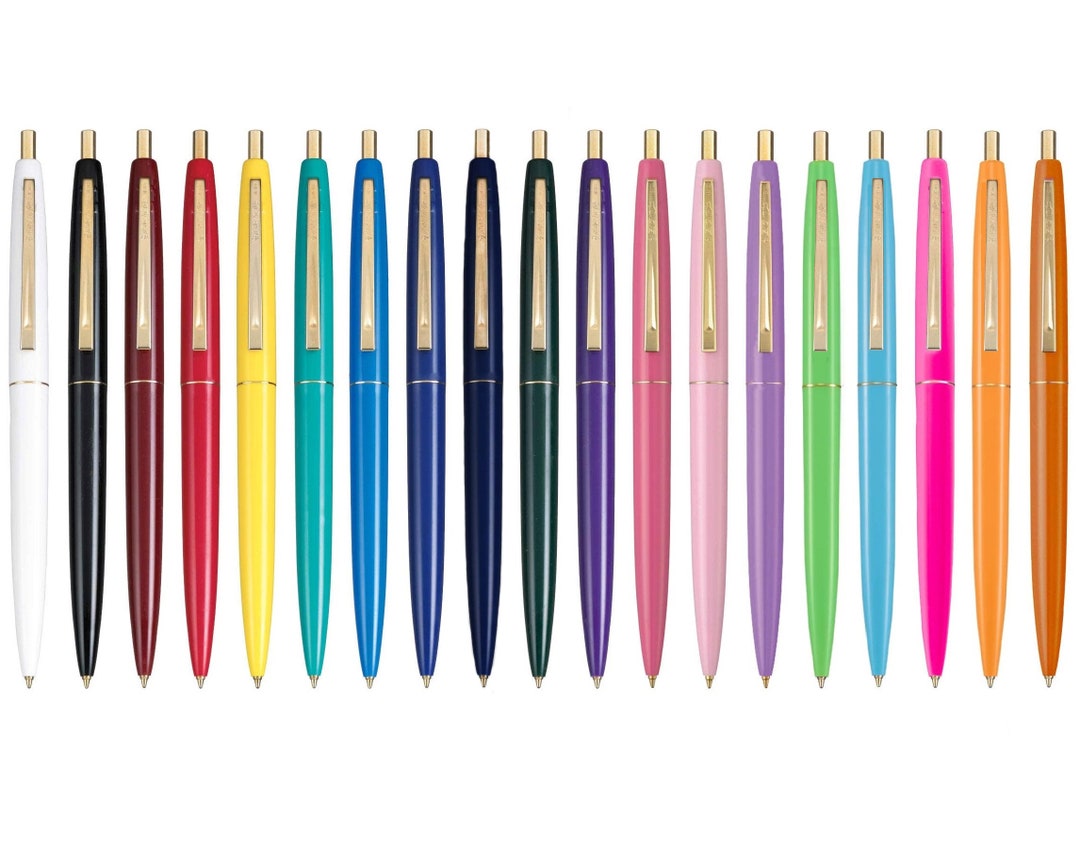 Bic Clic GOLD 0.7mm Ballpoint Pen With Black Ink - Etsy