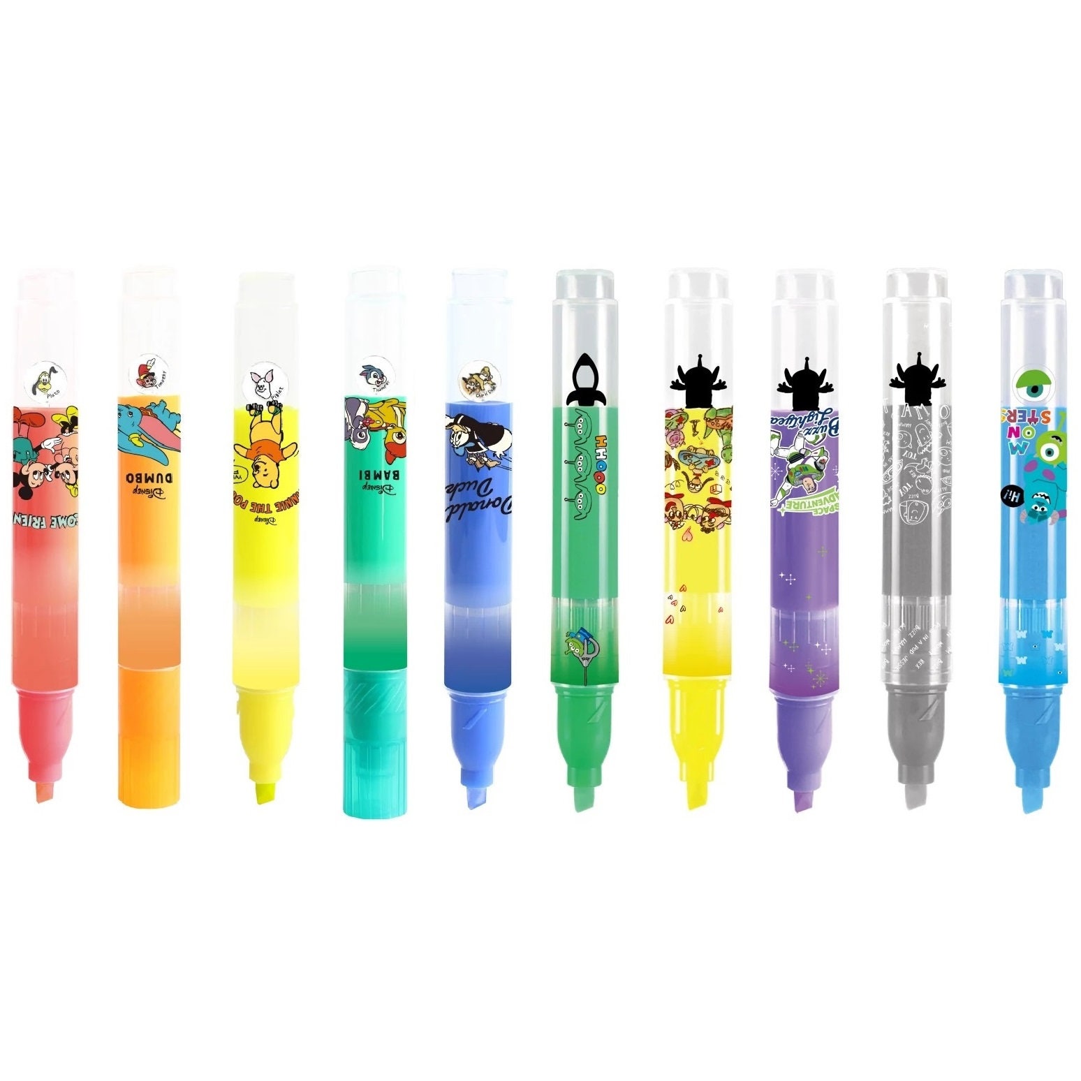Liquid Highlighter Pen Characters Floating Upside Down Inside the Pen ...