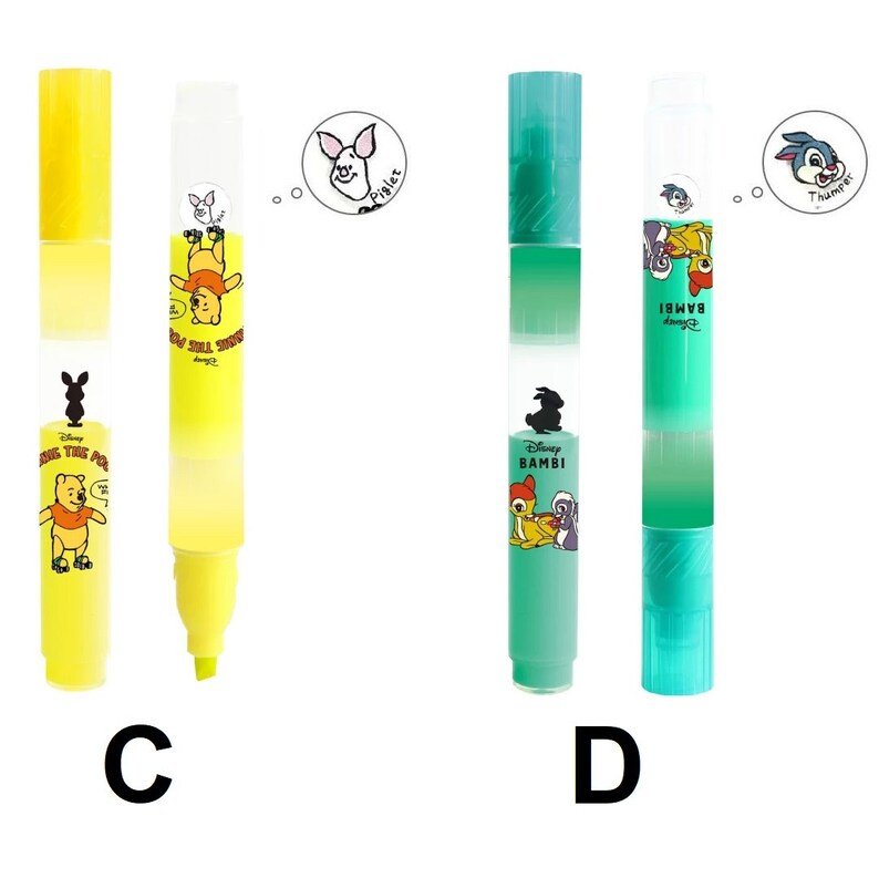 Liquid Highlighter Pen Characters Floating Upside Down Inside the Pen ...