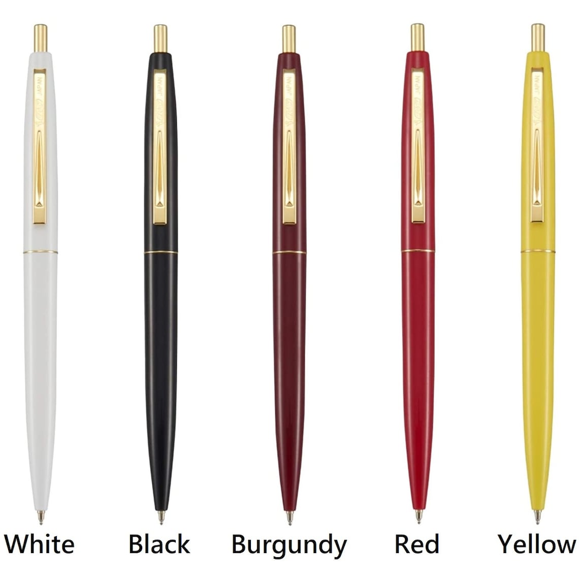 Bic Clic GOLD 0.5mm Ballpoint Pen With Black Ink Made in Japan Designed ...