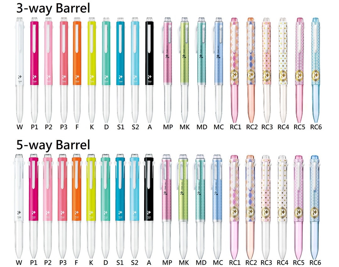 Pentel I+ Iplus 3-way 5-way Pen Barrel Only Cool Collection Romantic ...