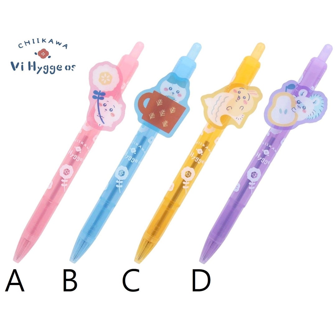 Black Ink Ballpoint Chiikawa Bear Hachiware Cat Usagi Rabbit Momonga ...